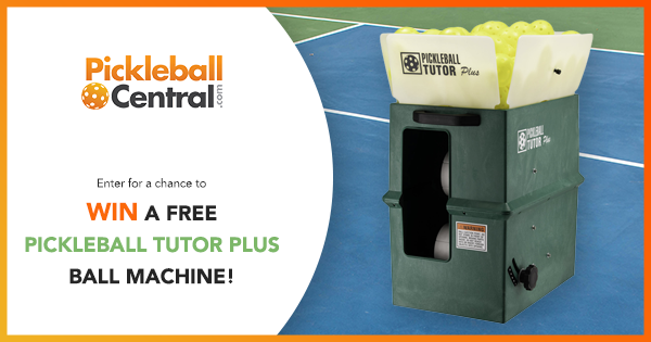 Win a FREE Pickleball Tutor Plus Ball Machine